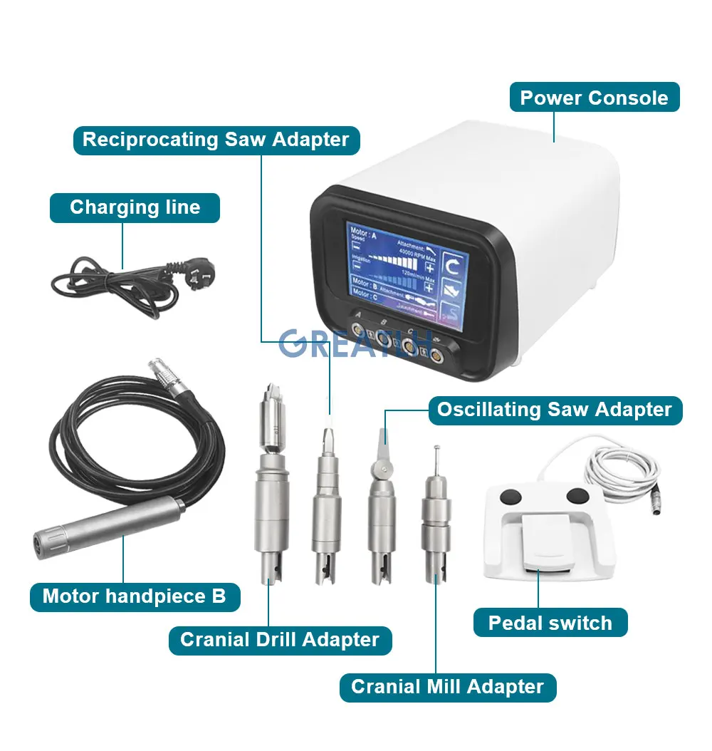 Medical Supplies - High Speed Surgical Neurosurgery Bur Drill
