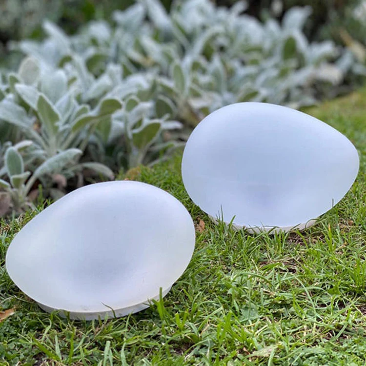 Outdoor Waterproof Decorative Glass Stone Garden Ornament Solar Ground ...
