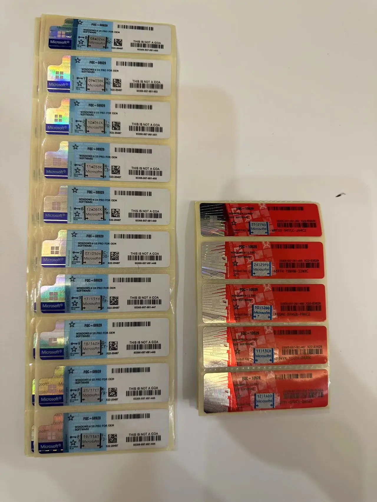 Windows 11 Professional COA Sticker OEM - 100% Activation