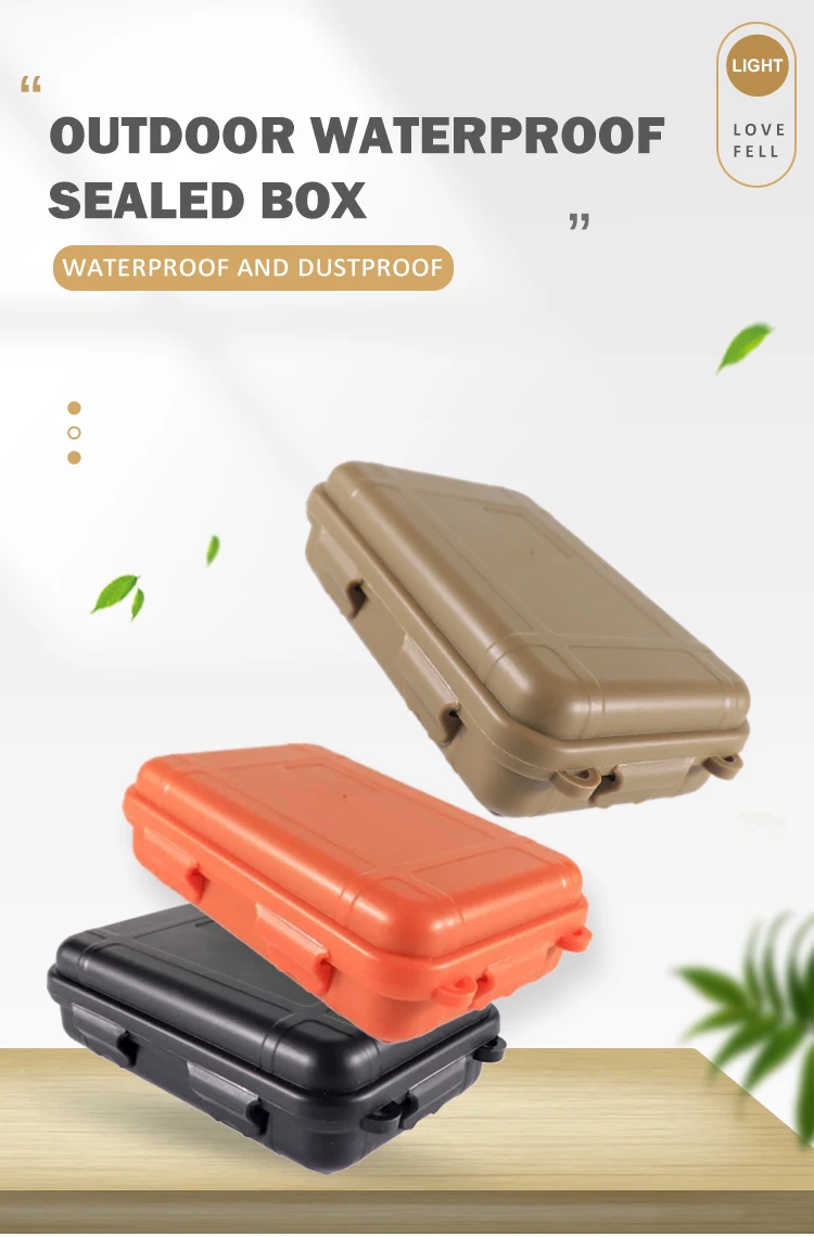 * Waterproof Sealed Storage Box Survival Box Edc Tool Outdoor Camping ...