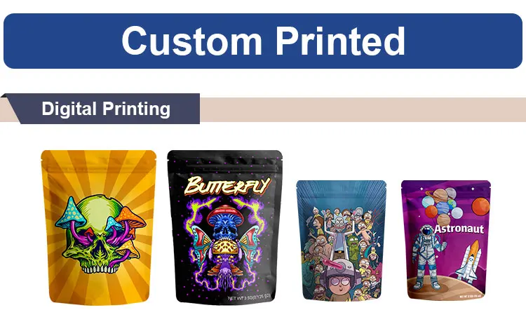 Custom Design Resealable Freeze Dried Candy Pouches