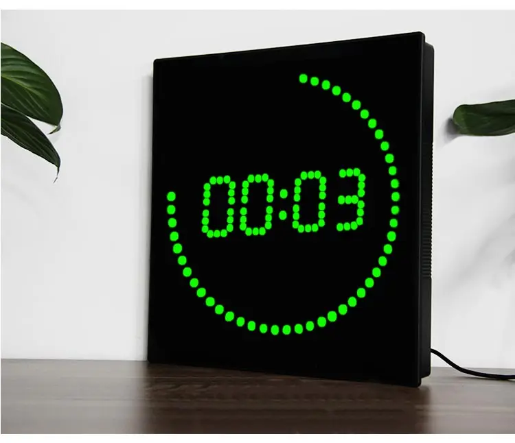 CHEETIE CP100 Red LED Wall Clock - Digital Time Display with Elapsed ...