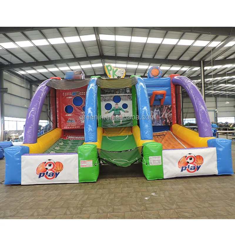 3 In 1 Interactive Inflatable Toys & Accessories Carnival Sport Games ...