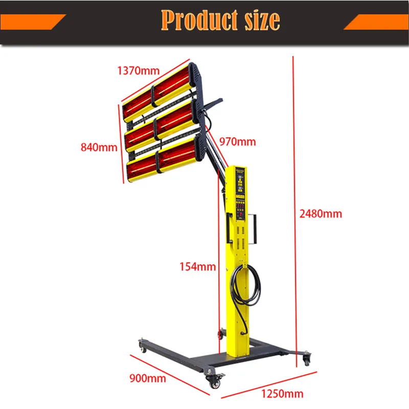 220v Infrared Paint Putty Drying Equipment - Buy Shortwave Paint Lamp ...