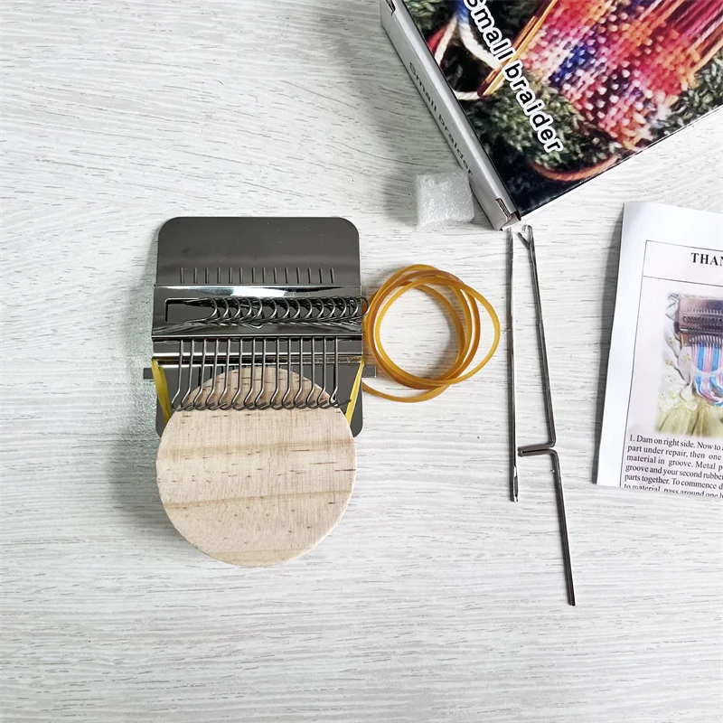 Small Braider Wooden Weaving Frame Loom Darning Mini Loom Kit