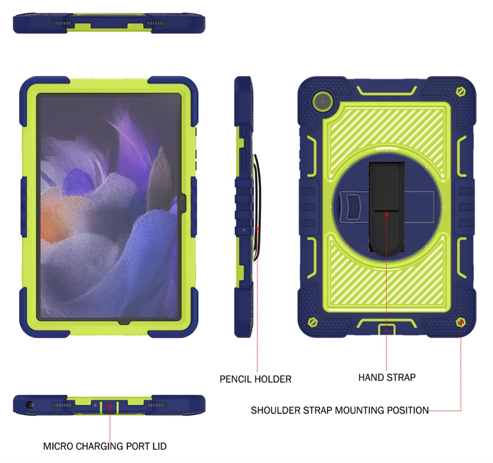 Shockproof Armor Tablet Case For Samsung Tab A9+ - Kid-friendly Design