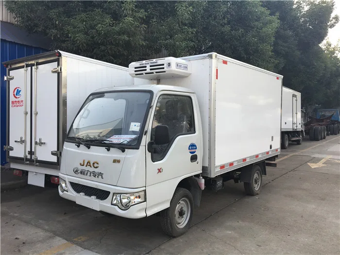 JAC Mini Reefer Truck 6 Wheels 1.5T Small Refrigerator Cargo Truck for ...