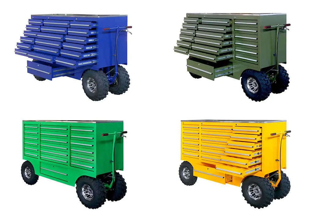 Custom Pit Box Portable Rolling Toolbox Kit Worktop Carts