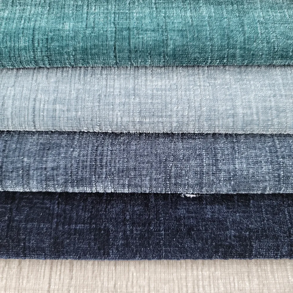 Luxury Polyester Piece Dyed Chenille Upholstery Furniture Roll Of Sofa ...