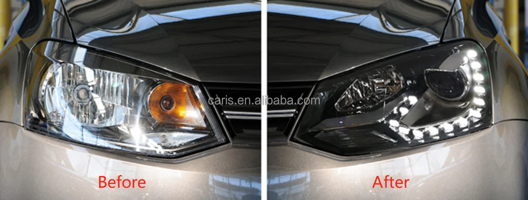 Archaic Front Lamp Led Vw Headlight For Volkswagen Polo 2012-2018 ...