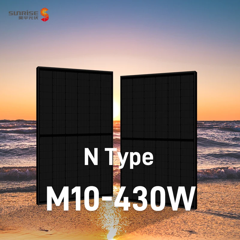 OEM N type black 182mm solar panel pv modules 430w 420w 415w 108cells ...