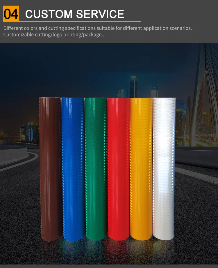 High Visibility Prismatic Reflective Sheeting Vinyl Material