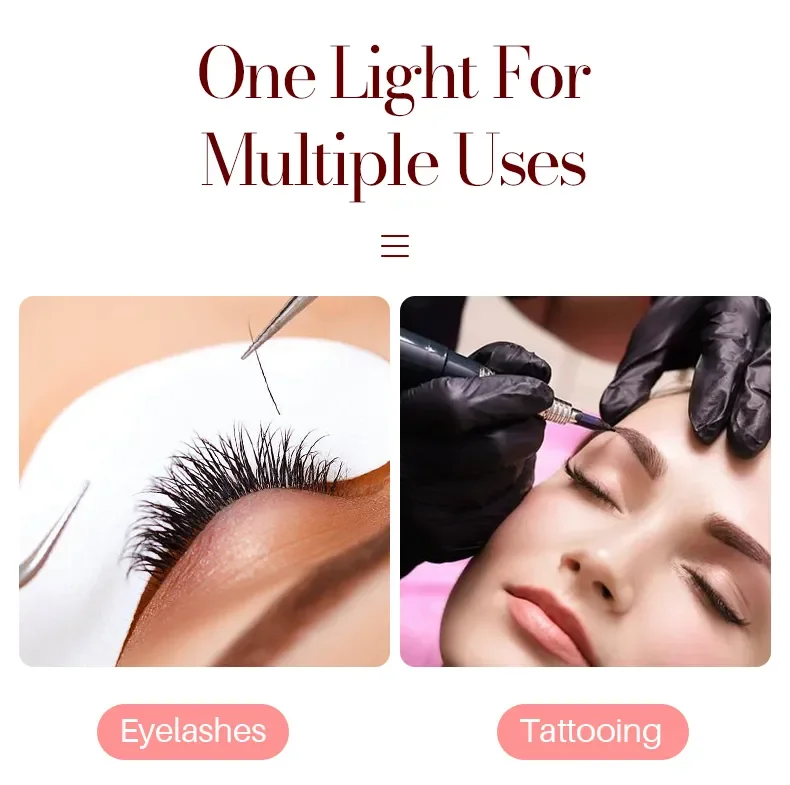 LED Half Moon Shaped Ring Light - Perfect for Beauty Salon