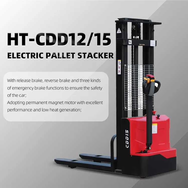 Heli Lift Stacker Truck Pallet Electric Forklift Cdd12 1.2 Ton - Buy ...