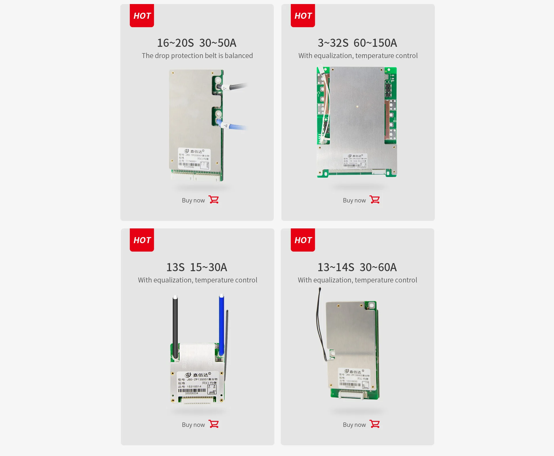 12v/24v/36v/48v/60v/72v/96v Bms 3s-32s Smart Bms 20a/40a/60a/100a/150a ...