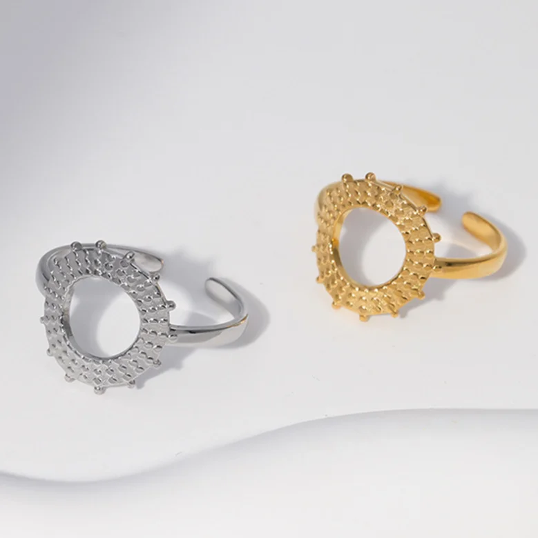 Vintage Simple Stainless Steel Open Index Finger Ring For Women ...