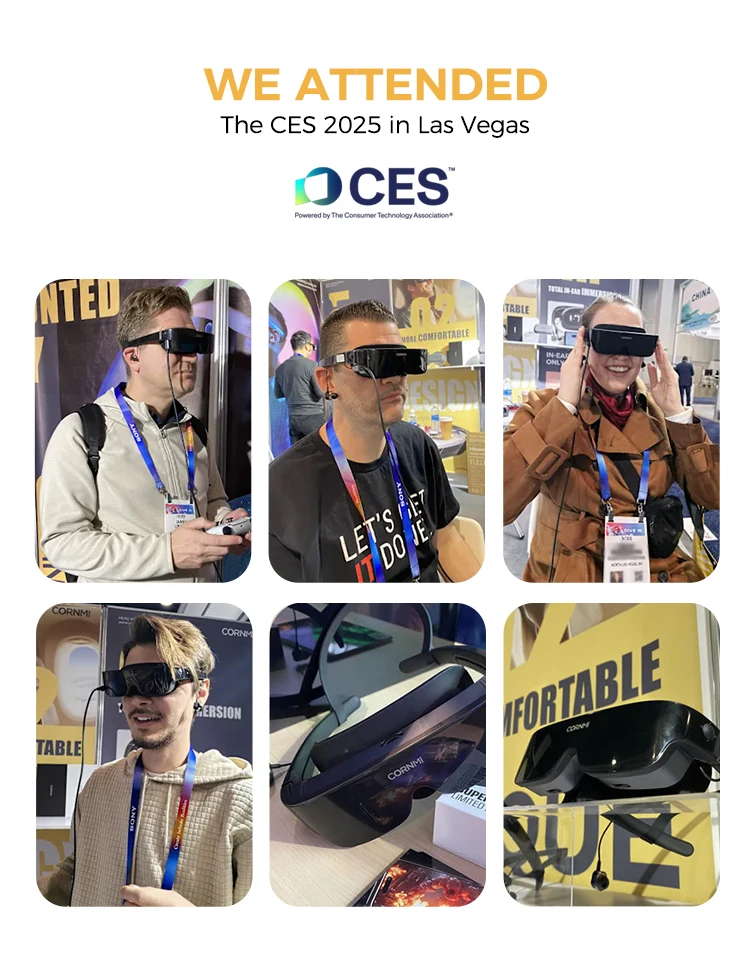 Immersive 3D Smart Glasses - Private Cinema Gaming AR Hardware