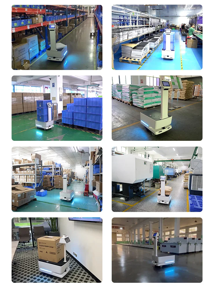 Agv Transport Handling Robot Industrial Logistics Transmission Delivery Robot Factory Delivery ...