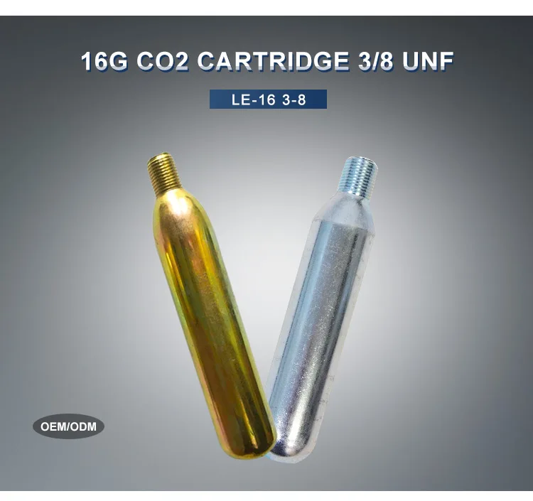 16g Threaded Co2 Canister Co2 12g Cartridge 33g Co2 Gas Cylinder| Alibaba.com