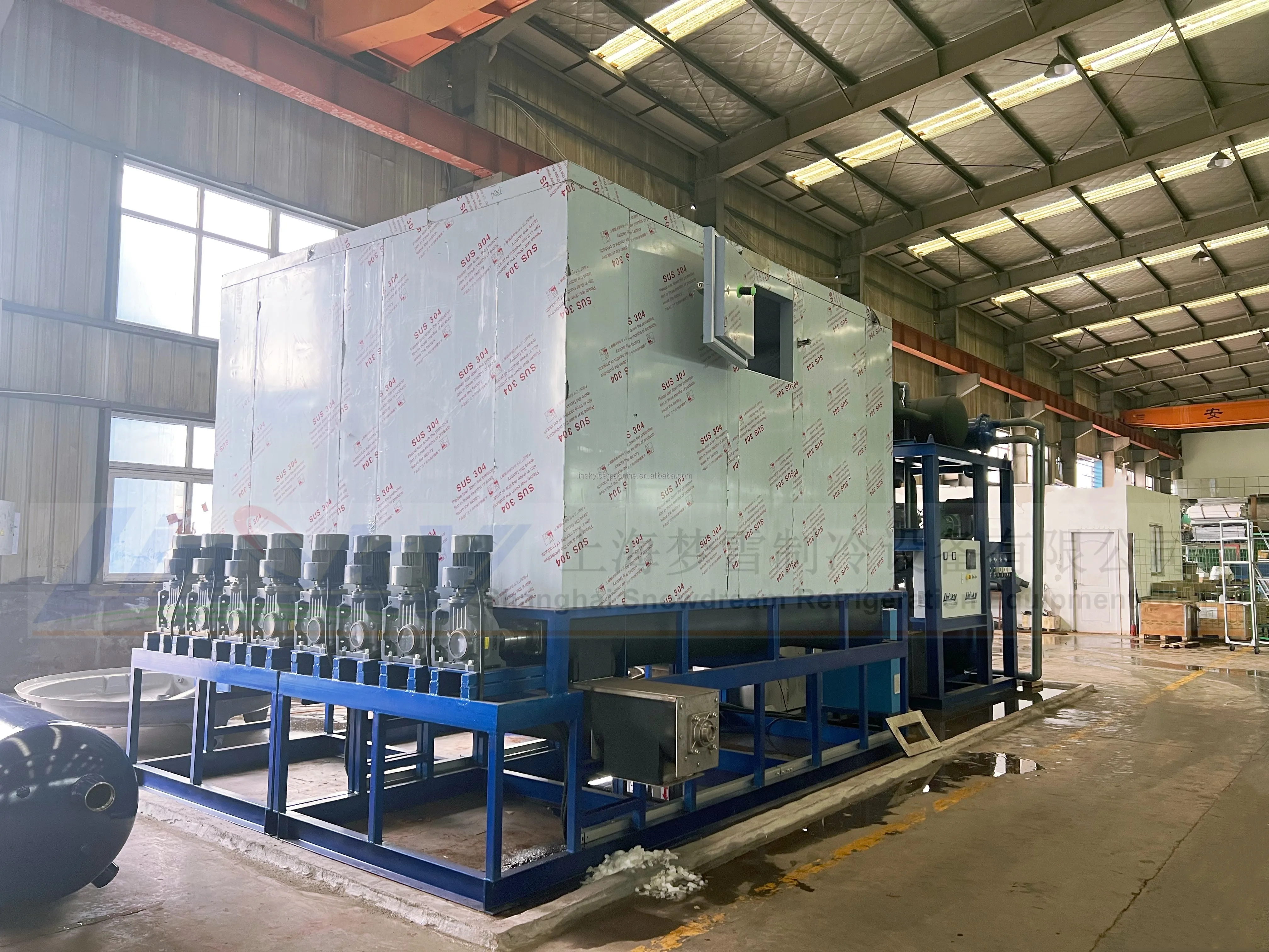 Linsky 15 Tons Tube Ice Machine for Sale - Automatic Industrial Ice ...