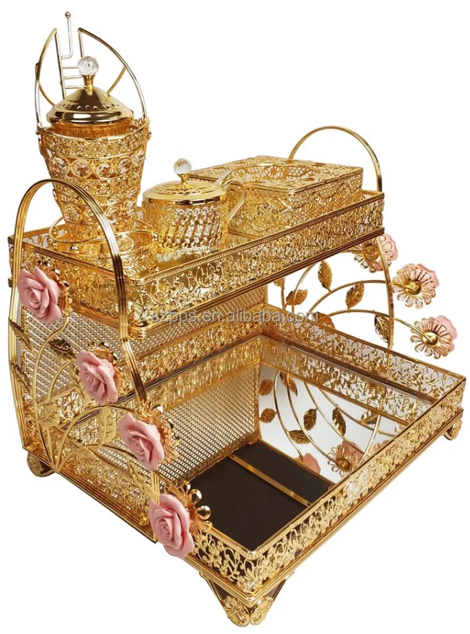 Ethiopian Metal Coffee Table Tea Tray Habesha Rekebot Ft690 Gold - Buy ...