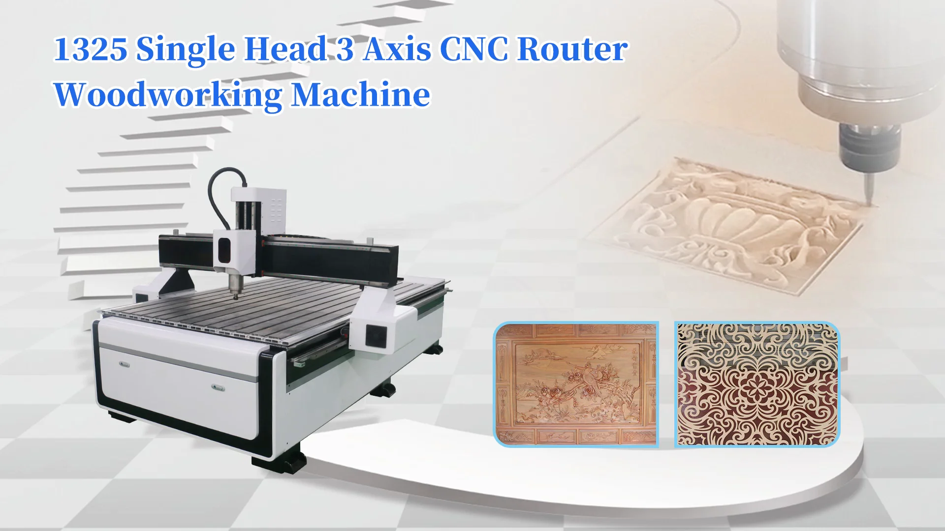 Mishi 220v Acrylic Cnc Router Wood Engraving Machine Vacuum Cnc Automatic 130x250 3 Axis 1325 ...