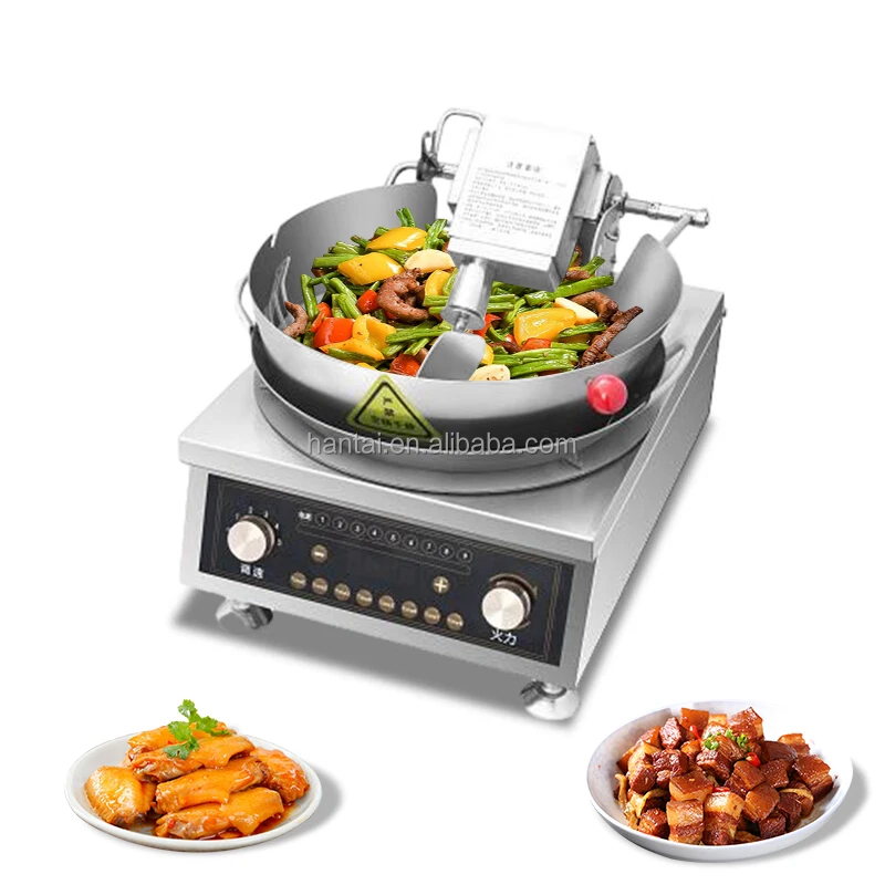 Commercial Restaurant Kitchen Robot - Auto Induction Wok Cooker