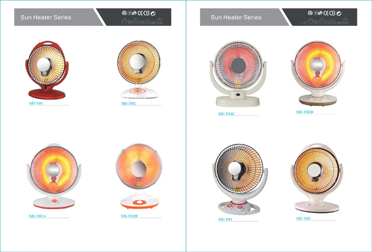 2 Settings 600w Infrared White Small Halogen Desktop Carbon Heater Room ...