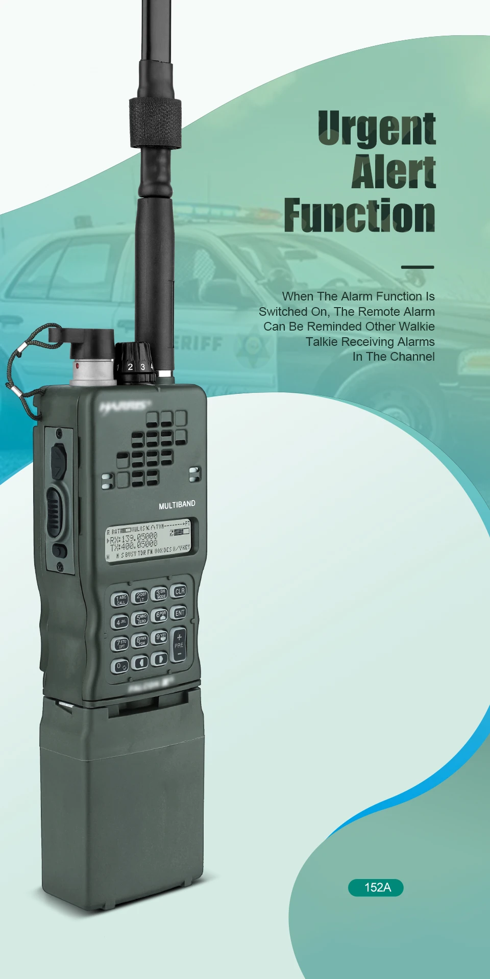 Prc-152a Dual Band Ham Two Way Radio Ip67 Public Order Security Walkie ...