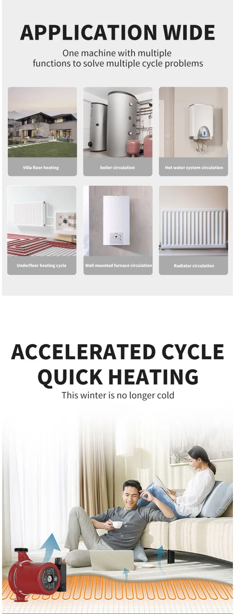 Rs25-12-180 Temperature Controller Circulating Pumps 12v Dc Hot Water Circulation Pump For Solar ...