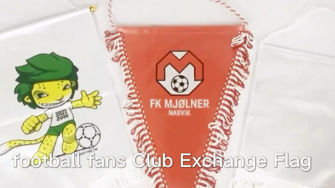 Custom Football Exchange Football Team Hanging Exchange Flag Mini Flag ...