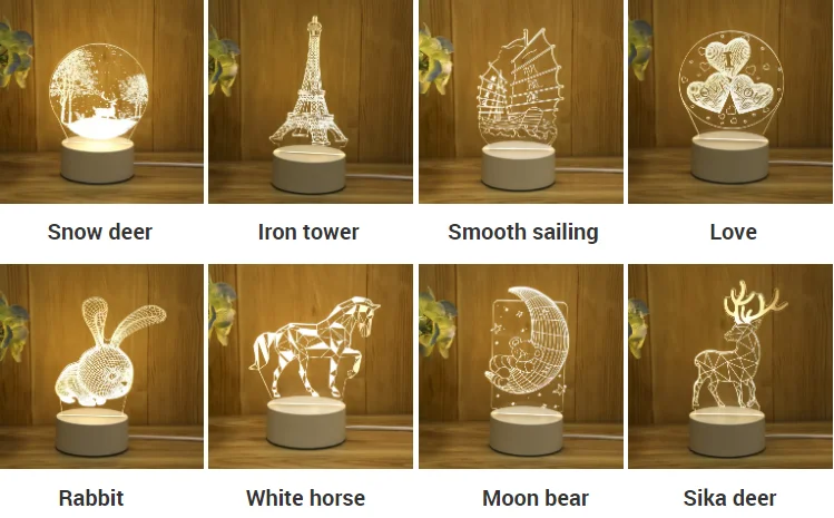 Acrylic Lamp Ideas - 3D Visualization Lamp for Kids
