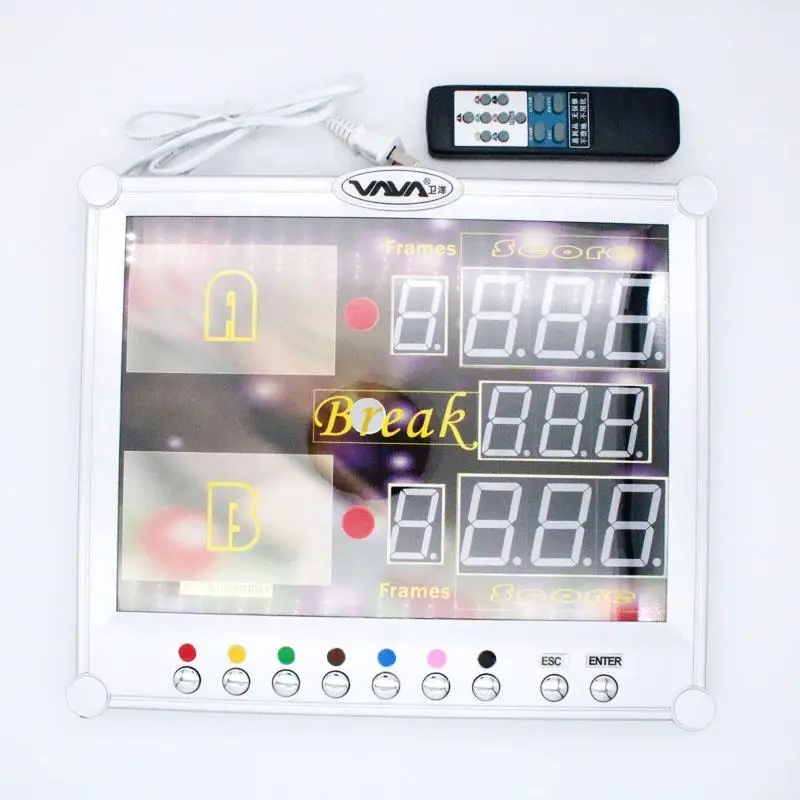199 Scores Electronic Digital Billiard Table Sports Scoreboard with ...