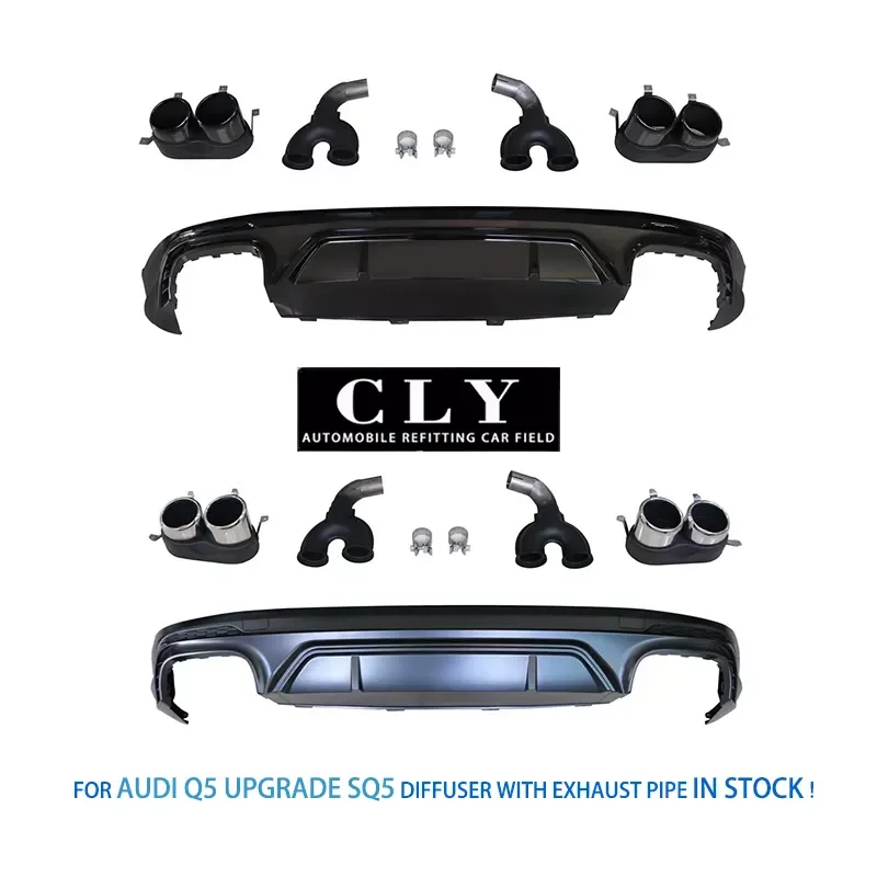 Rear Diffuser for Audi Q5 Facelift SQ5 2018+ Upgrade