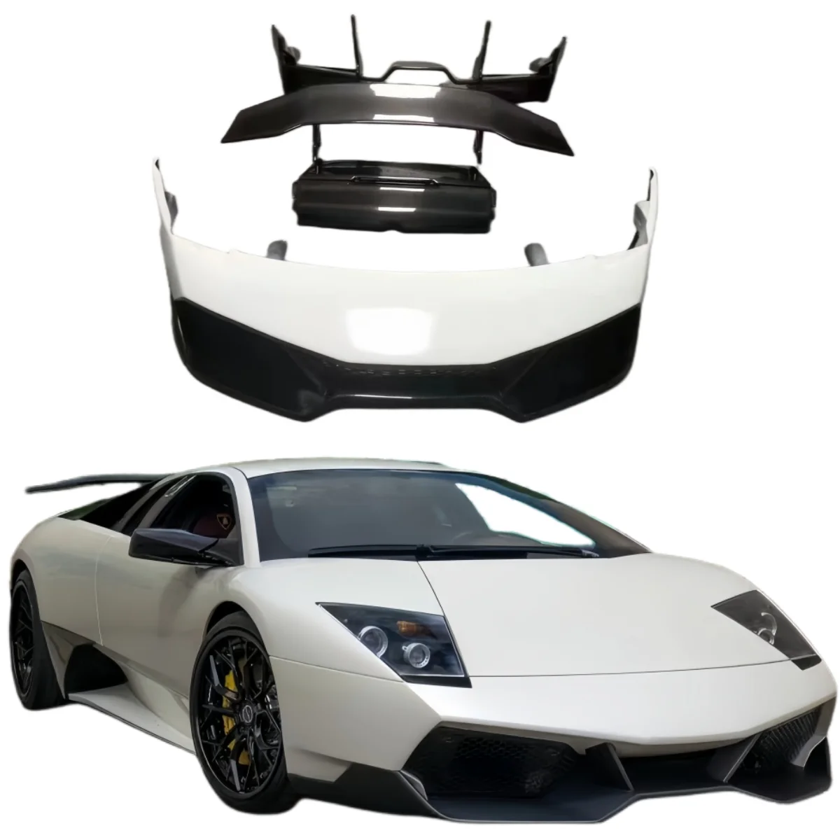 New Murcielago Body Kit for LP640 Upgrade SV Style Bumper Front/Rear ...