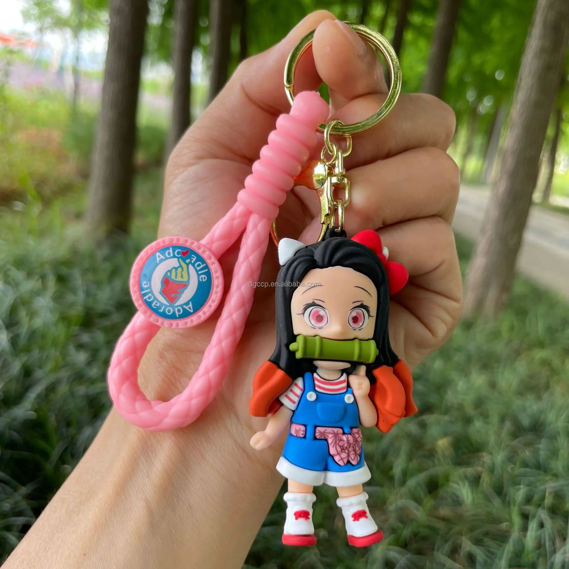 Kimetsu No Yaiba Figure Souvenir - 3D Nezuko Tanjirou Keychain