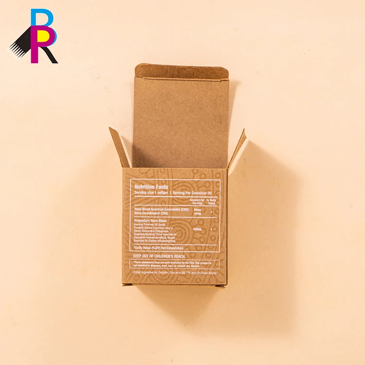 Custom Folding Paper Boxes - Kraft Paper Slide Open Box