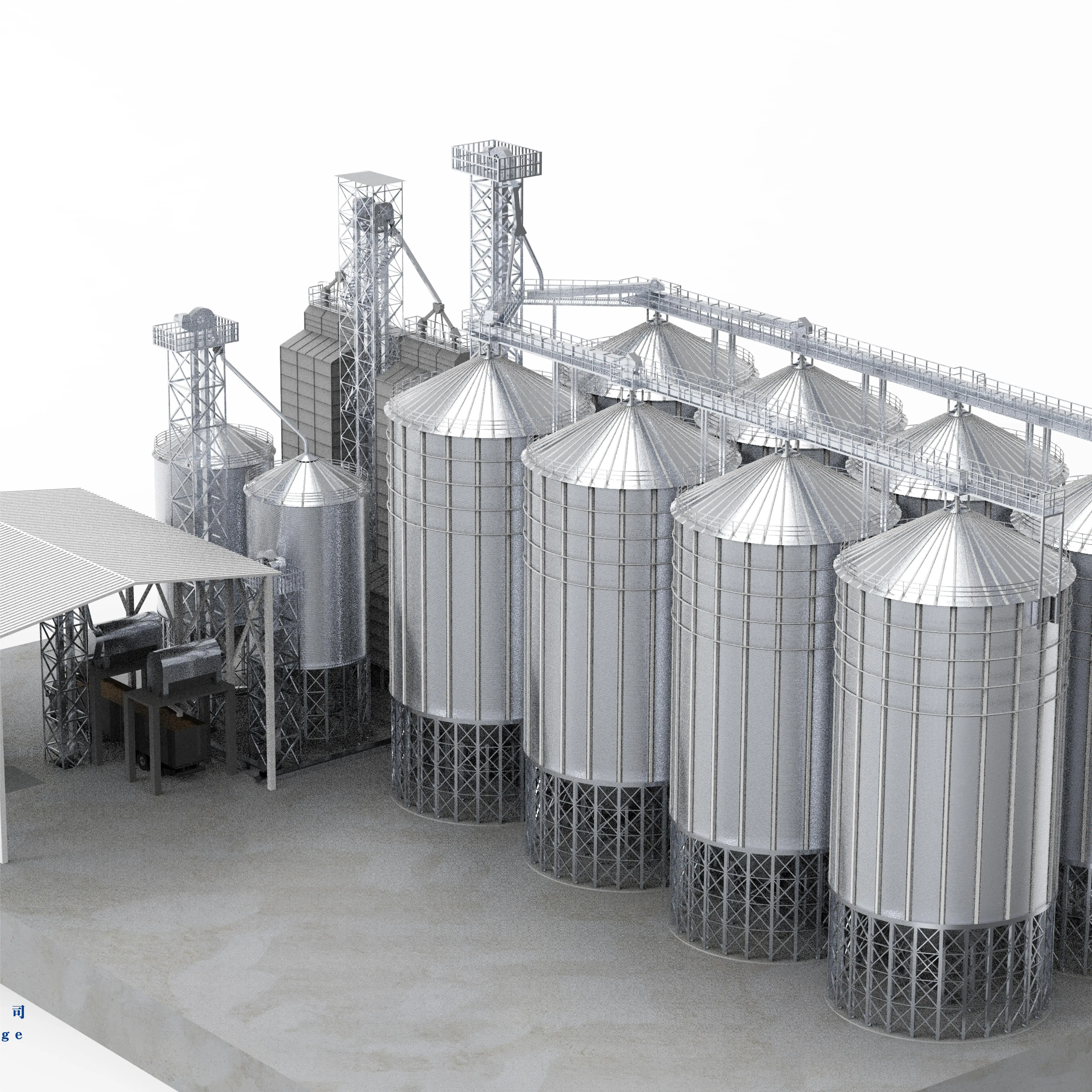 300 Ton Grain Silo Small Farm Grain Storage Feed Wheat Silo for Sale ...
