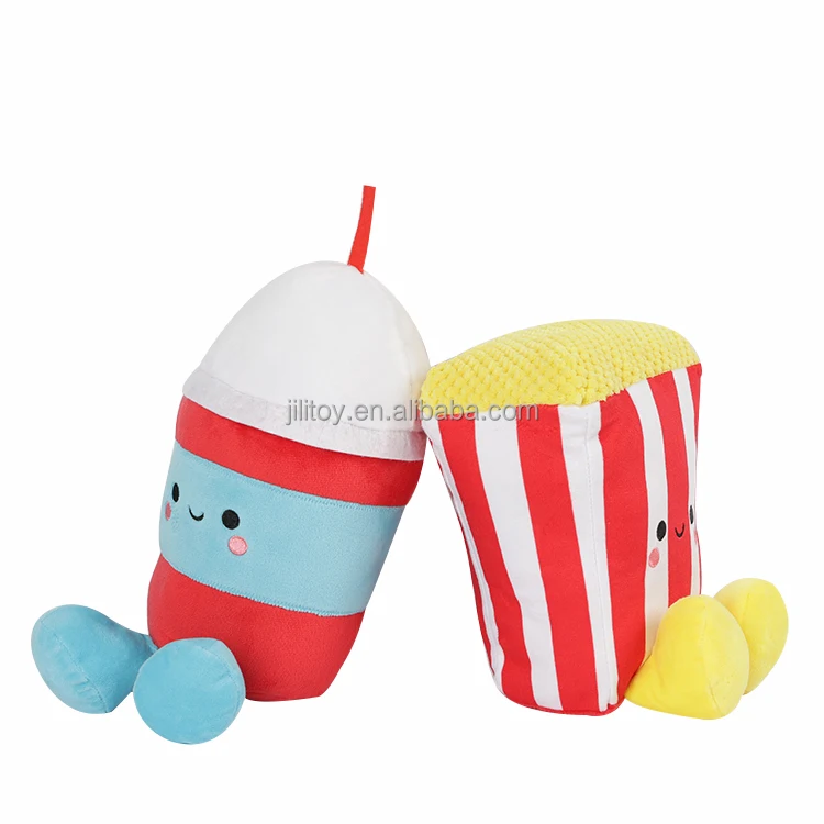 Custom Plush Maker - Soft Toy Food - Popcorn and Slushie
