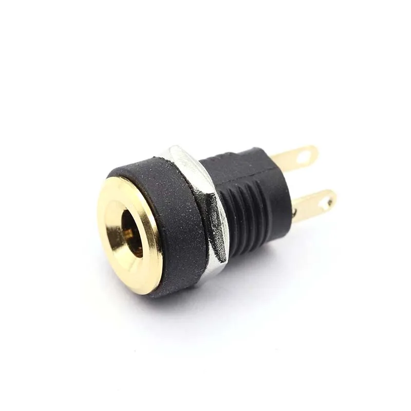 DC Power Supply Jack Socket 3.5mm 1.35mm Plug Adapter 2 Terminal Types ...