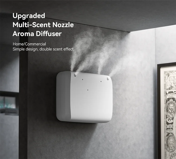 Scenta White Plastic Design Twin Bottle Medium Room Automatic Cool Mist ...