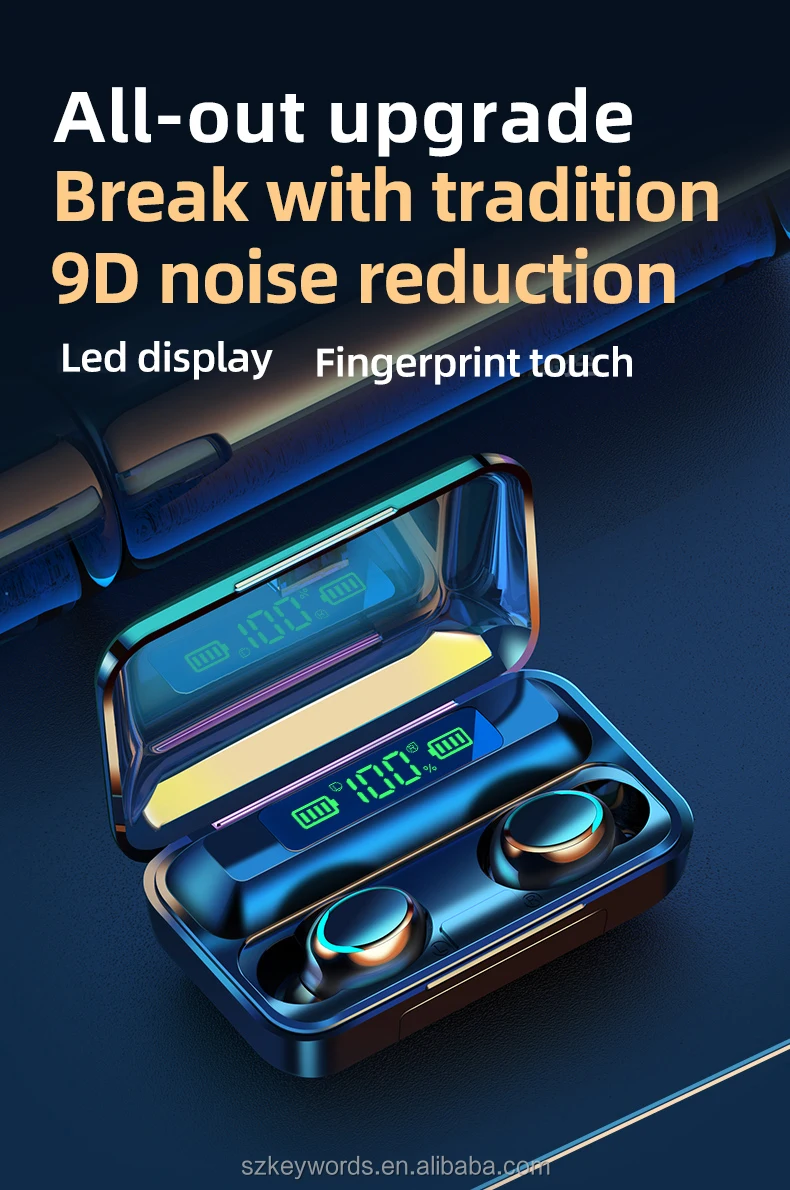 Cheapest Waterproof F9-5C TWS Earbuds - True Wireless Stereo