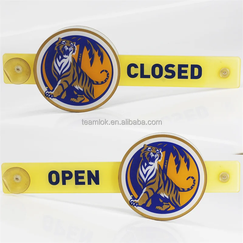 Acrylic Open Closed Sliding Door Signs for Offices & Homes