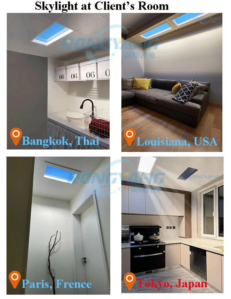 Artificial LED Sun - Faux Skylight with Dynamic Lighting