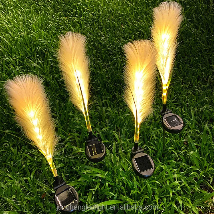 Garden Landscape Walkway Romantic Warm Golden Solar Ground Lamp Outdoor ...