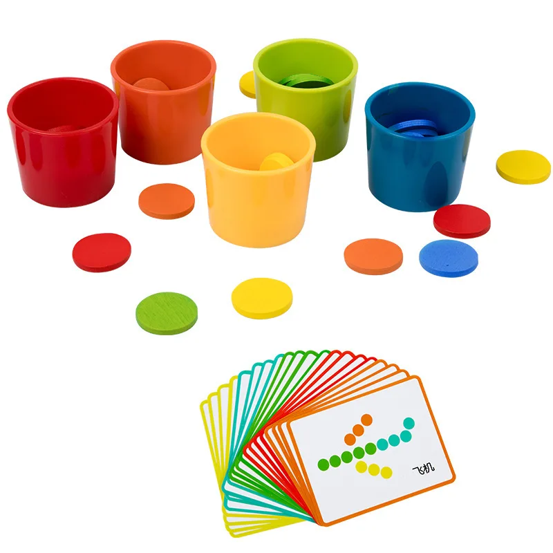 Hot Selling Toddler Montessori Wooden Color Classification Matching ...