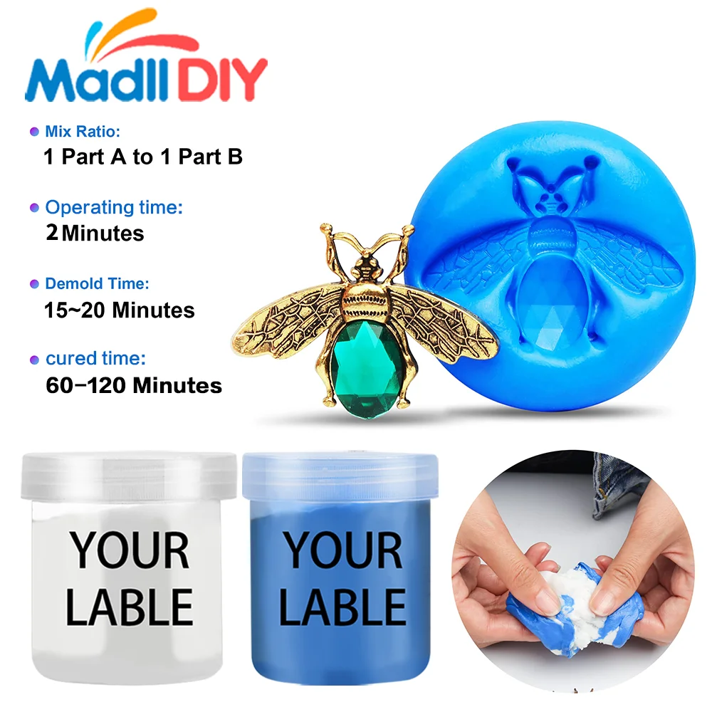 Solid Silicone Rubber For Mold Making Silicone Putty 1:1 Ideal For ...