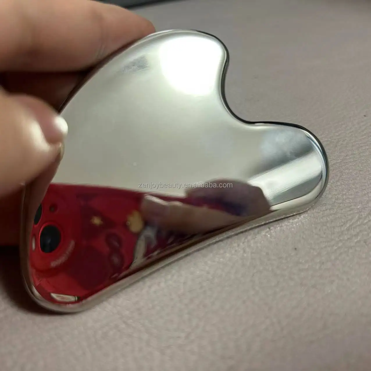 2023 Oem Stainless Steel Gua Sha Heart Shaped Metal Gua Sha Facial ...