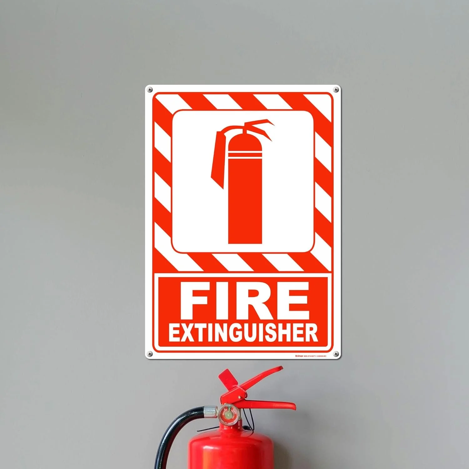 Fire Extinguisher Sign - Polyethylene Plastic - Fire Safety Sign - Easy ...