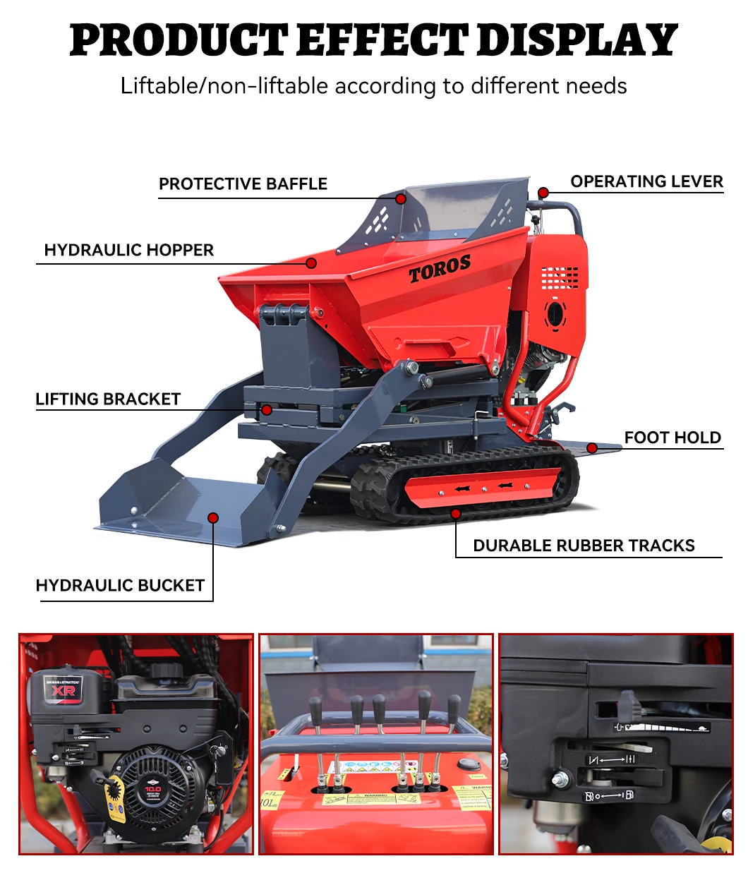 500kg Mini Dumper - High Efficiency & Reliable Performance